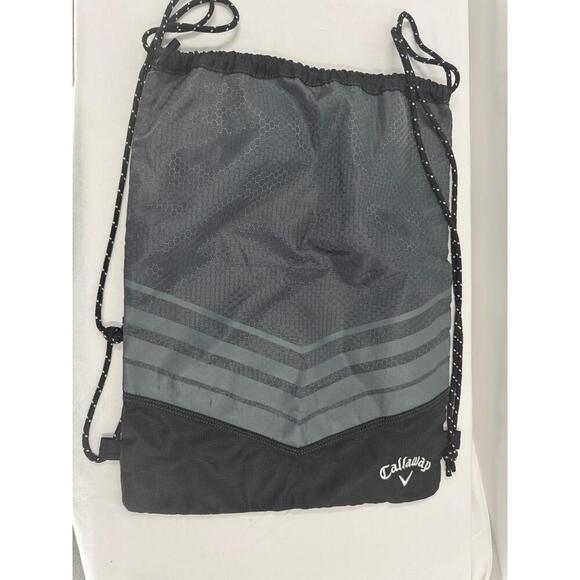 Callaway | Bath | Callaway Gray Black Drawstring Bag Hexagonal Pattern ...